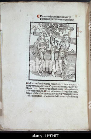 Adam and Eve in Paradise, Adam and Eve surrounded by animals in ...