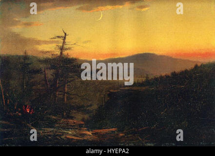 Catskill Mountains at Sunset by John Adams Parker Stock Photo - Alamy