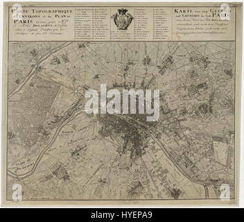 Carte topographique des environs de Paris : dressée d'après celle des ...