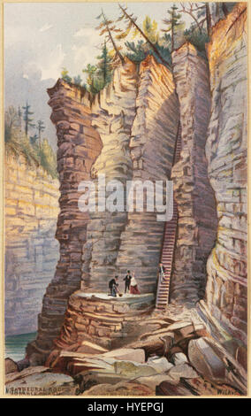 This photograph captures the stunning Cathedral Rocks at Pigeon Cove ...