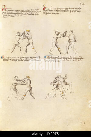 The manuscript 'Fiore dei Liberi Combat with Sword' from the Getty ...