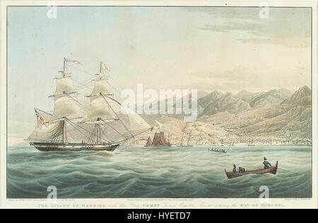 The Island of Madeira with the Brig Comet Thomas Ormston Master entering the Bay of Funchal ...