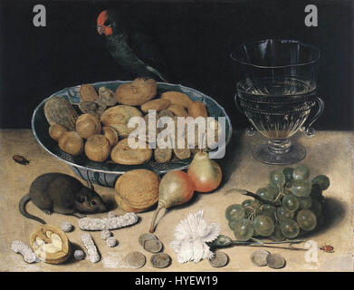 This still-life painting by George Flegel features a detailed depiction ...