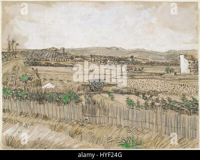 Vincent van Gogh La charrette bleue (Fogg Art Museum Stock Photo - Alamy