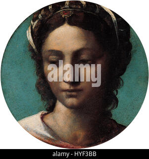 “Head of a Woman” is an oil-on-panel painting by Sebastiano del Piombo ...