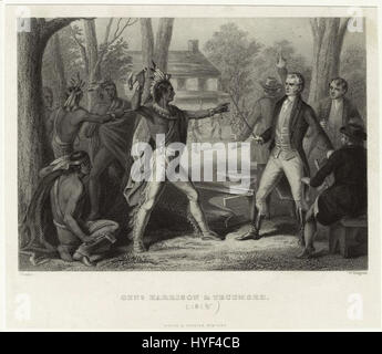This image portrays Tecumseh, a Shawnee leader, before his encounter ...