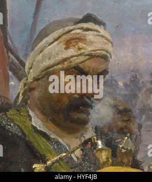 'Saporoger Kosaken' by Ilya Repin depicts two Cossacks from the ...