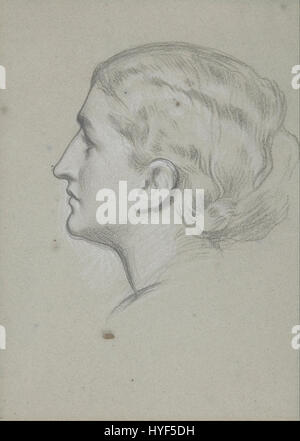 Study of a woman's head for the painting 'A noble lady of Venice' circa ...