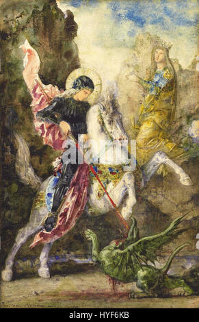 'Saint Georges' by Gustave Moreau depicts the legendary knight Saint ...