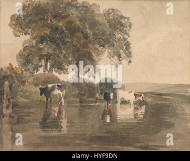 Peter DeWint - Cows in a Pool Stock Photo - Alamy