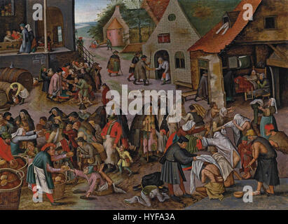 De zeven werken van barmhartigheid Rijksmuseum SK A 2815 Stock Photo ...