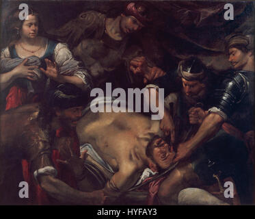 The Philistines Gouging out Samson's Eyes. Date/Period: First half of ...