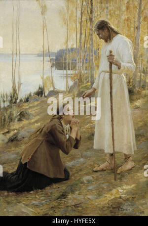 Albert Edelfelt’s painting 'Christ and Mary Magdalene' explores themes ...