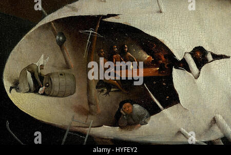 The right panel of Hieronymus Bosch's 'The Garden of Earthly Delights ...