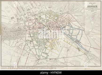 The Schroeder Plan von Berlin from 1847 is an historical map that ...