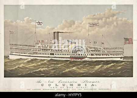 Columbia (steamship 1877 Stock Photo - Alamy