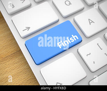 Keyboard with Blue Keypad - Finish. 3D Stock Photo - Alamy