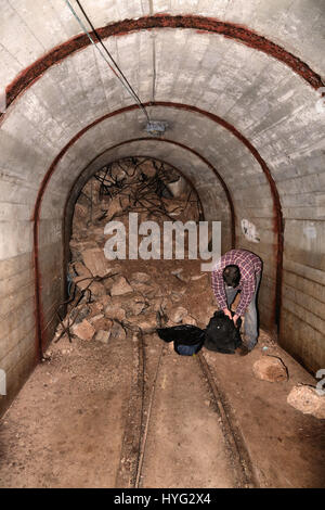 FAULD, UK: TAKE A rare look inside the forbidden site of the Fauld ...