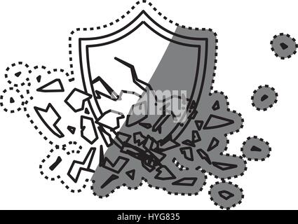 shield broken abstract crest Stock Vector Image & Art - Alamy