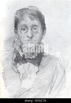 A portrayal by Irish artist John Butler Yeats (1839-1922) of his son ...
