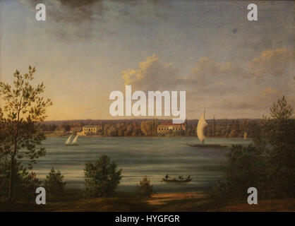 'Schloss Caputh' by Wilhelm Barth is a painting depicting the historic ...