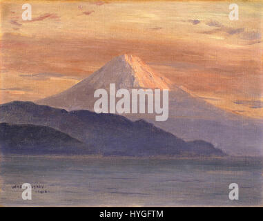 Red Fuji by Wada Eisaku (Fujiyama Museum Stock Photo - Alamy