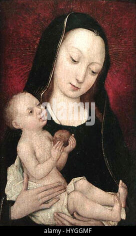 Master of the Legend of Mary Magdalene - Madonna and Child - Louvre Stock Photo - Alamy