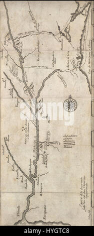Marquette and jolliet map 1681 Stock Photo - Alamy