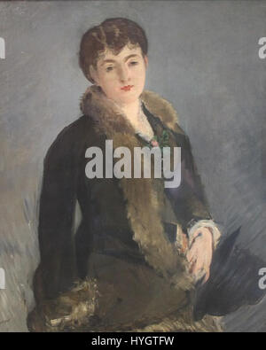 Édouard Manet’s portrait of Isabelle Lemonnier shows the subject ...