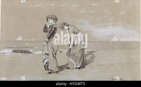 Winslow Homer - Beach scene Stock Photo - Alamy