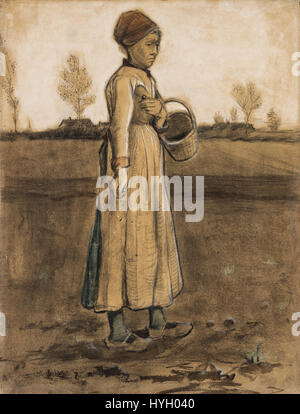 Vincent van Gogh's *Peasant and Peasant Woman Planting Potatoes* (1885 ...