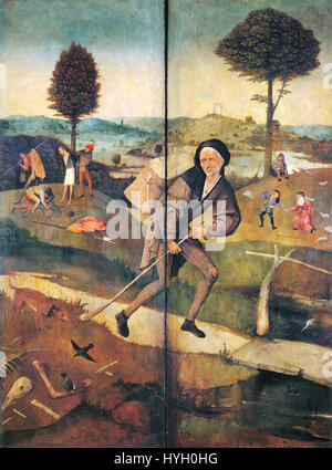 A detailed section of Hieronymus Bosch’s famous Triptych 'The Garden of ...