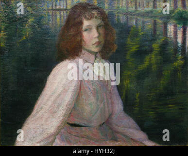 At the River's Head, River Epte, Giverny, France by Lilla Cabot Perry ...