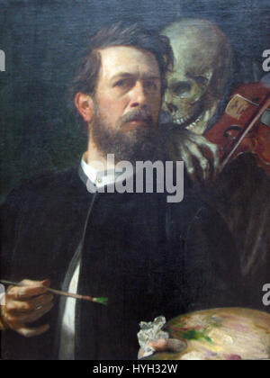 Arnold Böcklin’s 1872 painting "Self-Portrait with Death Playing the ...