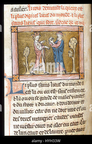 . English: British Library Manuscript Harley 913, fol 3r. Mid-14th ...