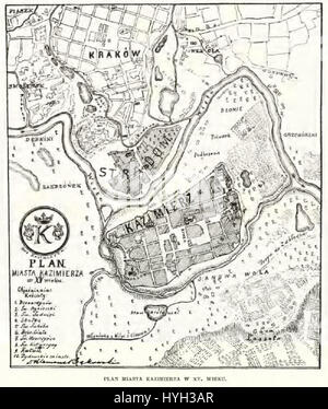 Map of Kazimierz in Kazimierz, The Jewish Quarter, Krakow Stock Photo ...