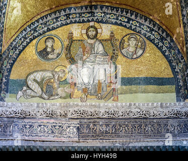 The Byzantine Empress Theodora I in her imperial box in the Hippodrome ...