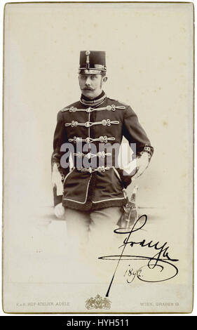 A historical portrait or photograph of Archduke Franz Ferdinand, whose ...