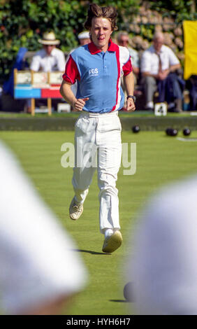Griff Sanders, captain of the Devon bowls team, at Worthing's Beach ...