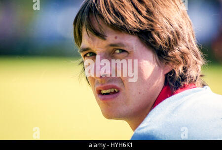Griff Sanders, captain of the Devon bowls team, at Worthing's Beach ...