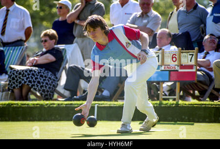 Griff Sanders, captain of the Devon bowls team, at Worthing's Beach ...