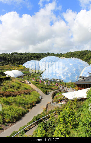 the glass biomes at the eden project in cornwall,england Stock Photo ...
