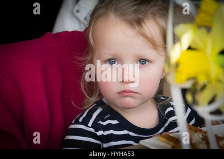 Child Girl Upset Tearful Pout Pouting Direct Gaze Stock Photo - Alamy