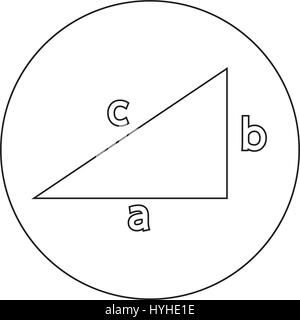 Pythagoras theorem icon Stock Vector Image & Art - Alamy