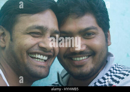 Young Indian Men Pose Stock Photo - Alamy