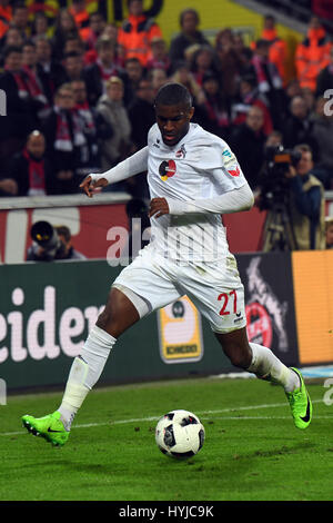 Cologne's Anthony Modeste plays during the German Bundesliga soccer ...