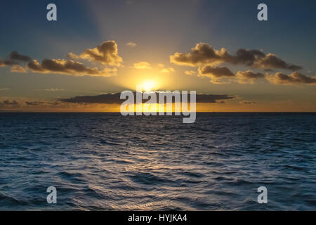 Beautiful Pacific Ocean in cloudy spring day in California Stock Photo ...