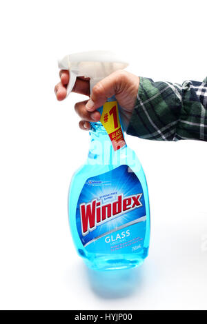 Windex Glass Cleaner isolated against white background Stock Photo - Alamy
