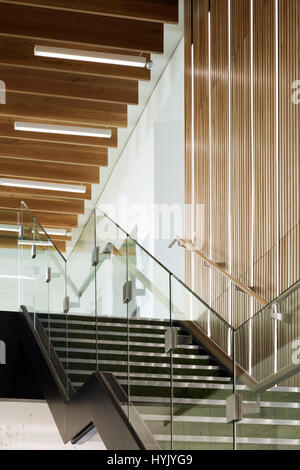 Detail of brick colonnade. Jenner Buillding at Pirbright Institute ...