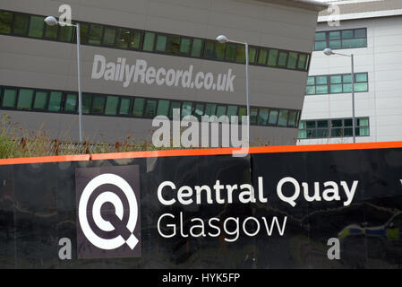 Daily Record Newspaper Building At Central Quay, Glasgow Scotland Stock ...